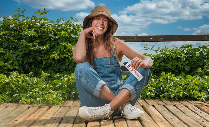 Barra de Proteína Light Sabor Chocolate Vegana biO2 Lightness 45 g - biO2