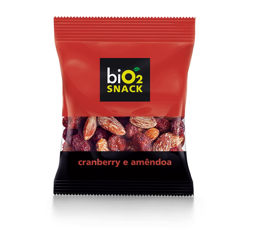 Mix de Cranberry Desidratado e Amêndoa biO2 Snack 50 g - biO2