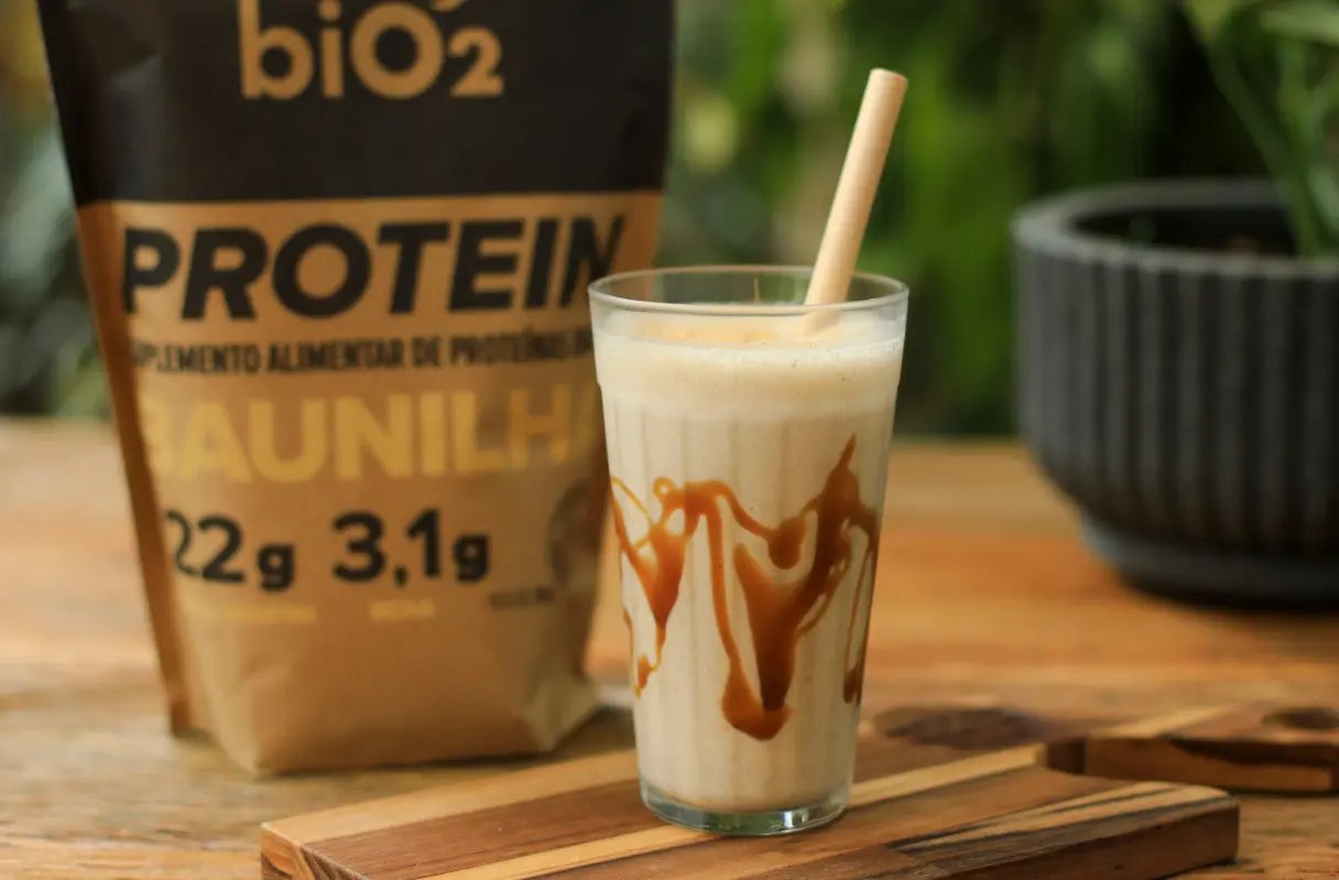 Proteína Vegetal de Arroz e Ervilha Sabor Baunilha Vegana e Sem Glúten ...